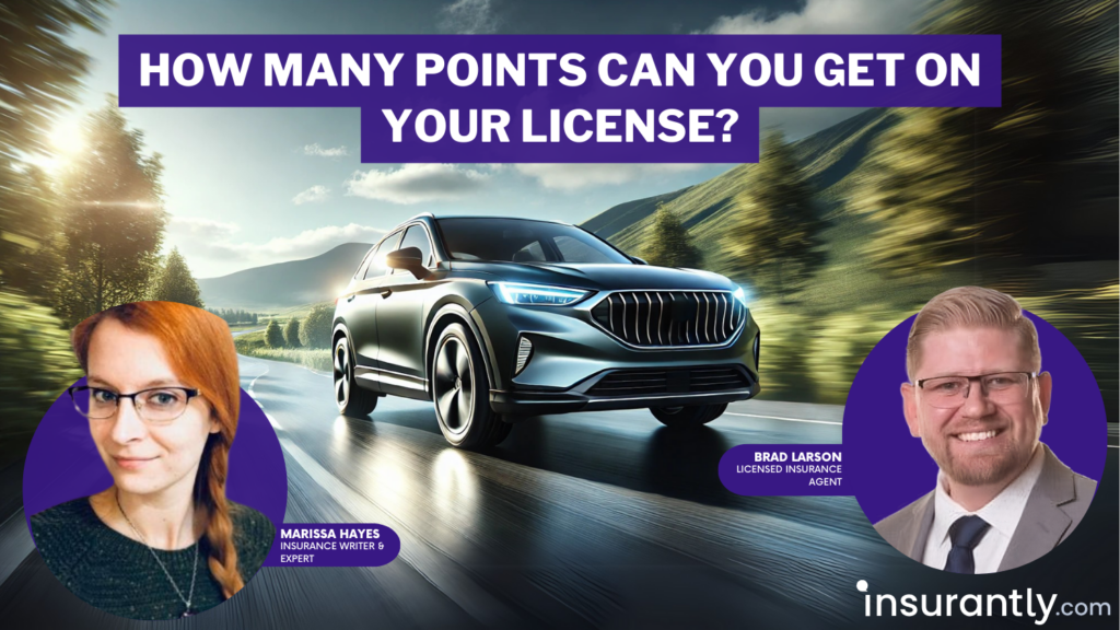 How many points can you get on your license?